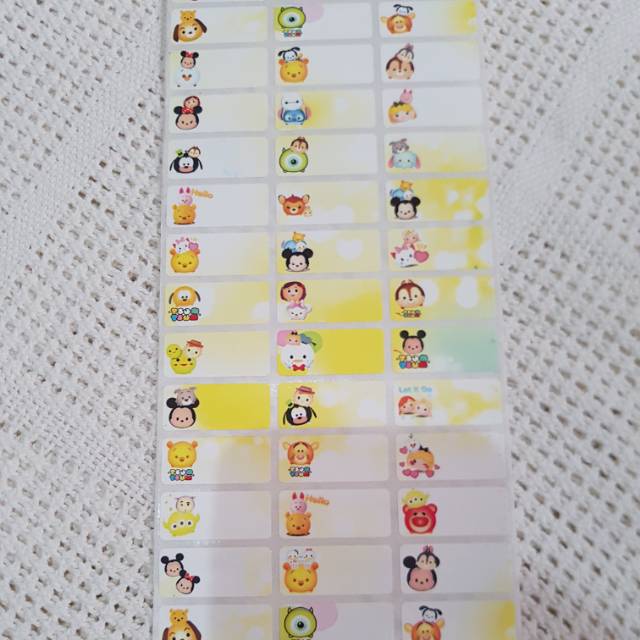 Jual STICKER NAMA WATERPROOF / STIKER LABEL NAMA | Shopee Indonesia