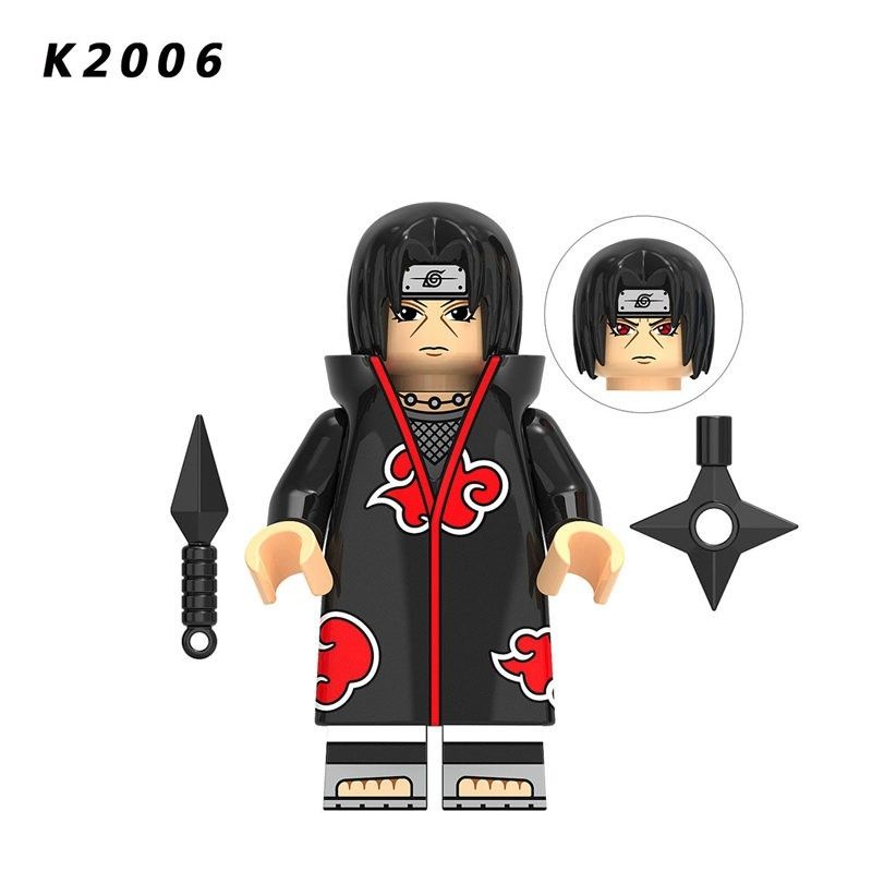 Jual mainan minifigure naruto k2006 itachi uchiha leg0 ninja edukasi ...