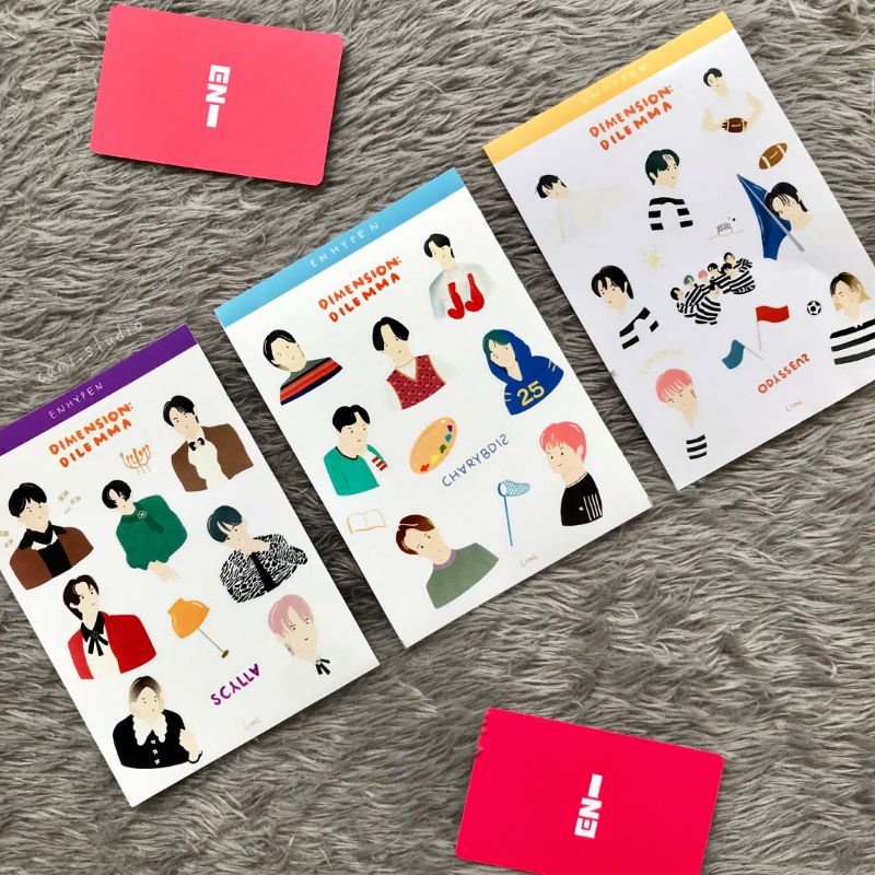 Jual ENHYPEN STICKER SHEETS (Dimension: Dilemma full ver.) | Shopee ...