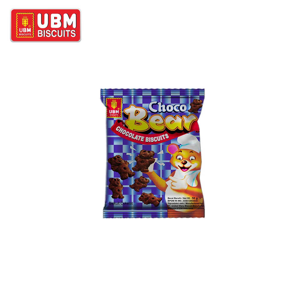 Jual UBM Biscuits Choco Bear 50g | Shopee Indonesia