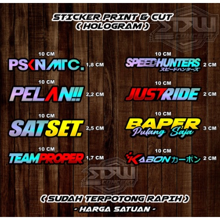 Jual Sticker Print Racing Satuan Stiker racing terbaru / stiker motor ...