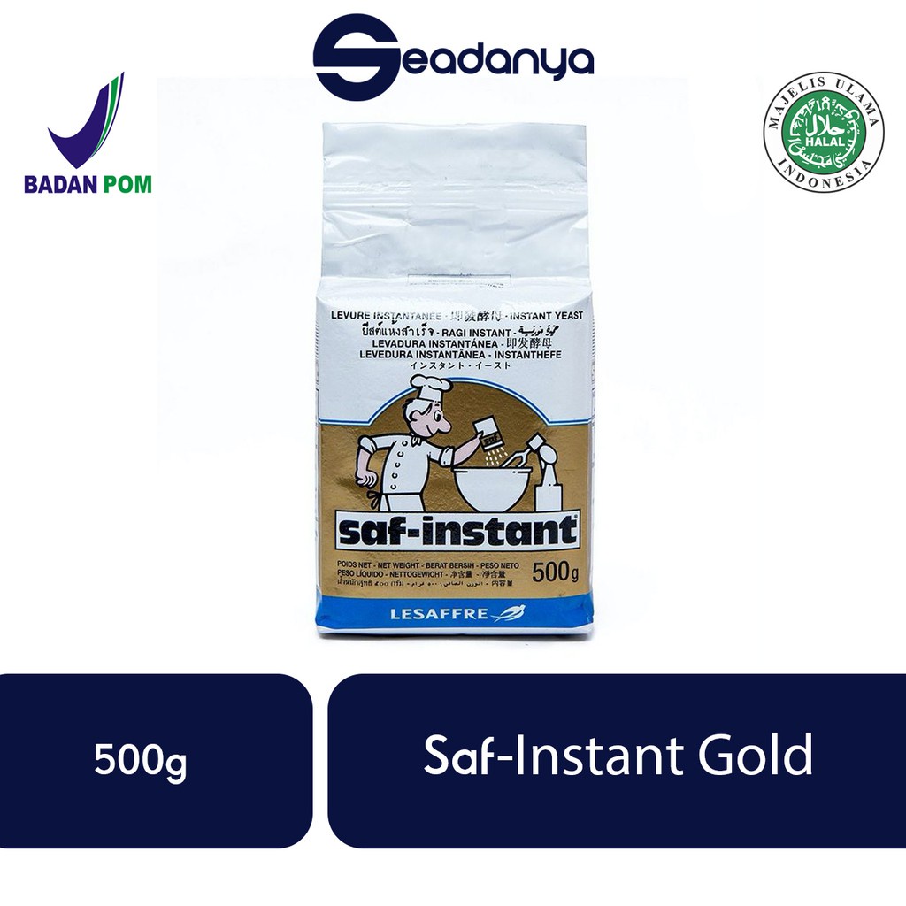 Jual Saf Instant Gold Ragi Instant 500g Instan Yeast - Pengembang Roti ...
