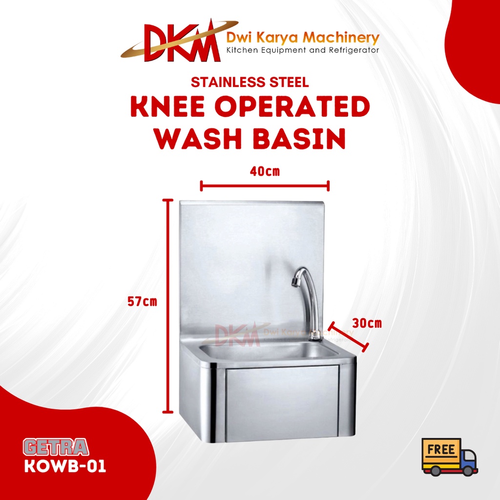 Jual KNEE OPERATED WASH BASIN GETRA KOWB-01 / Tempat Wastafel | Shopee ...