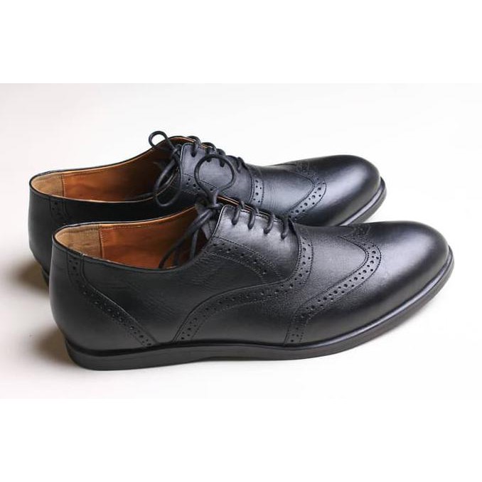 Jual Sepatu wingtip pria kulit asli sepatu pantofel klasik Model Luiz ...
