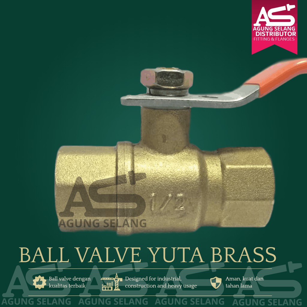 Jual Ball Valve YUTA 1/2 inch Kuningan Original 1/2" Stop Kran Keran Brass | Shopee Indonesia