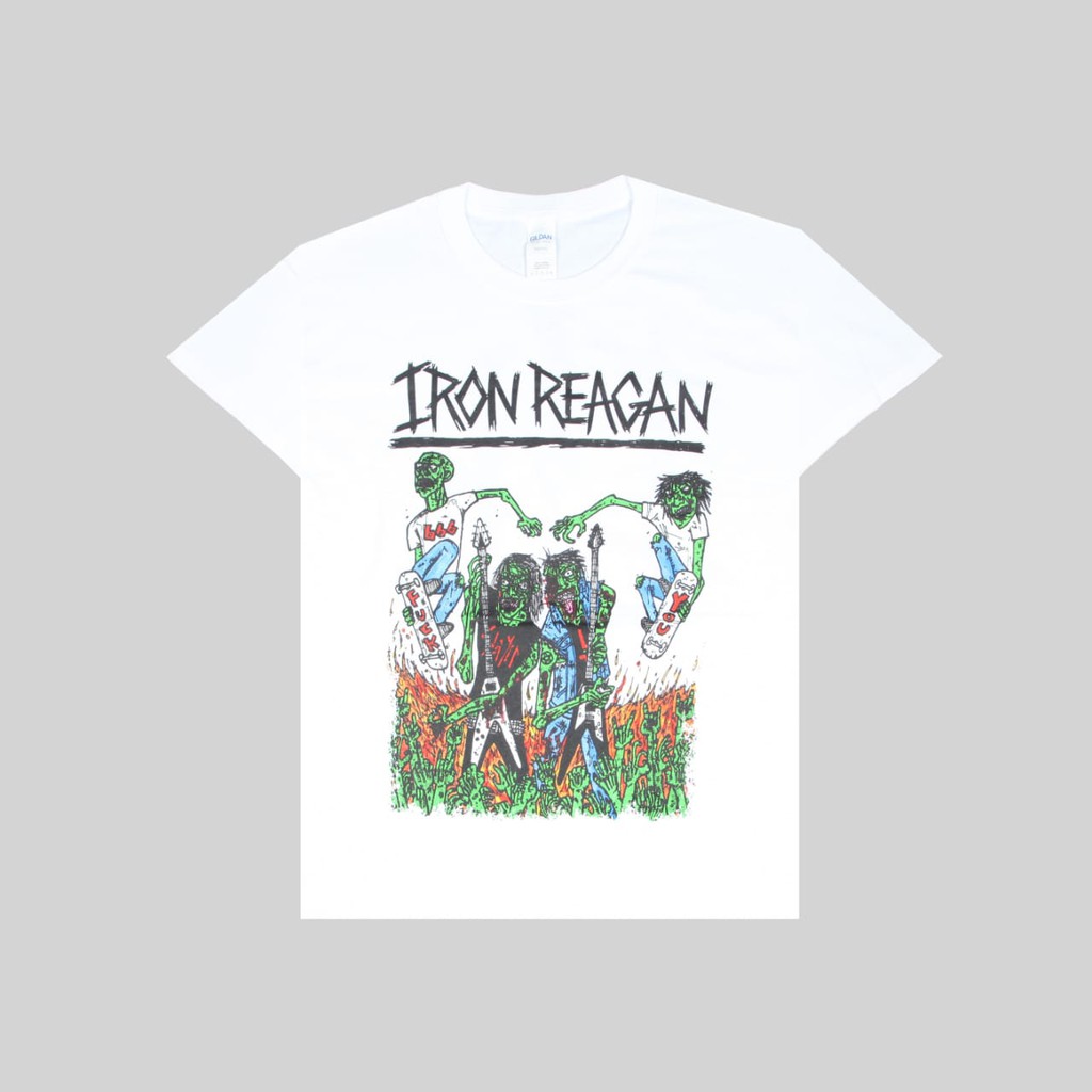 Jual TS IRON REAGAN - DEATH PITT ( ROCK MERCH ) | Shopee Indonesia