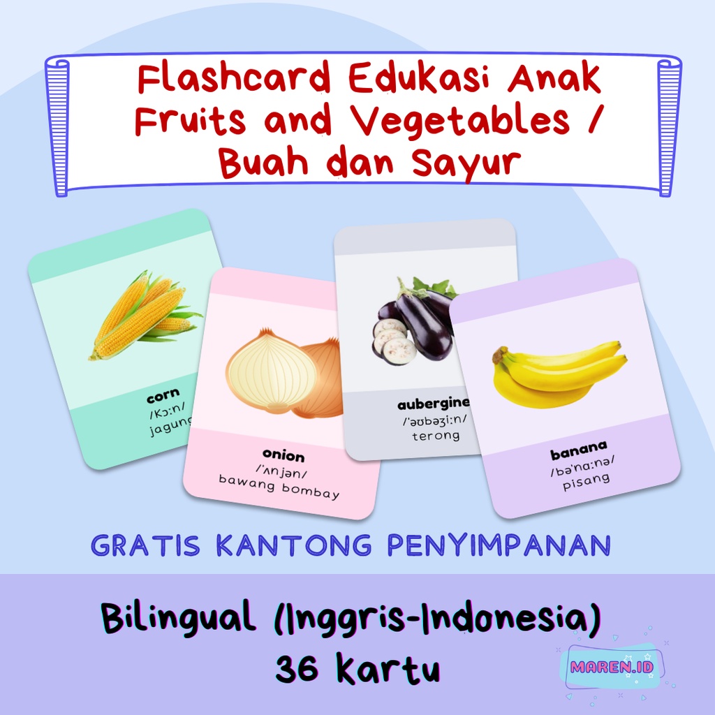 Jual Flash Card Flashcards Kartu Pintar Pendidikan Edukasi Anak ...