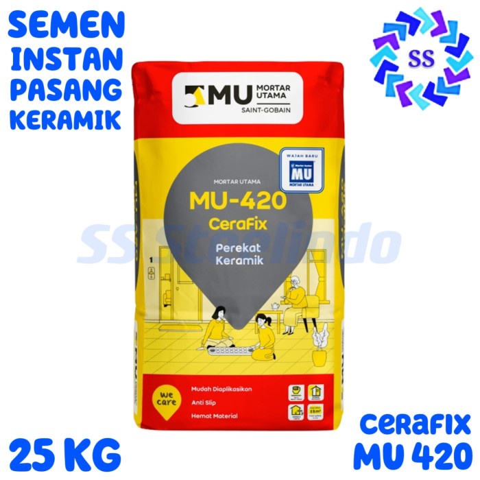 Jual SEMEN MU 420 PASANG KERAMIK 25 KG | Shopee Indonesia