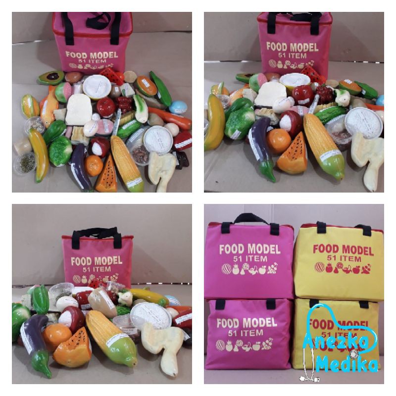 Jual FOOD MODEL BAG ISI 51 / PHANTOM MANIKIN MAKANAN 4 SEHAT 5 SEMPURNA ...
