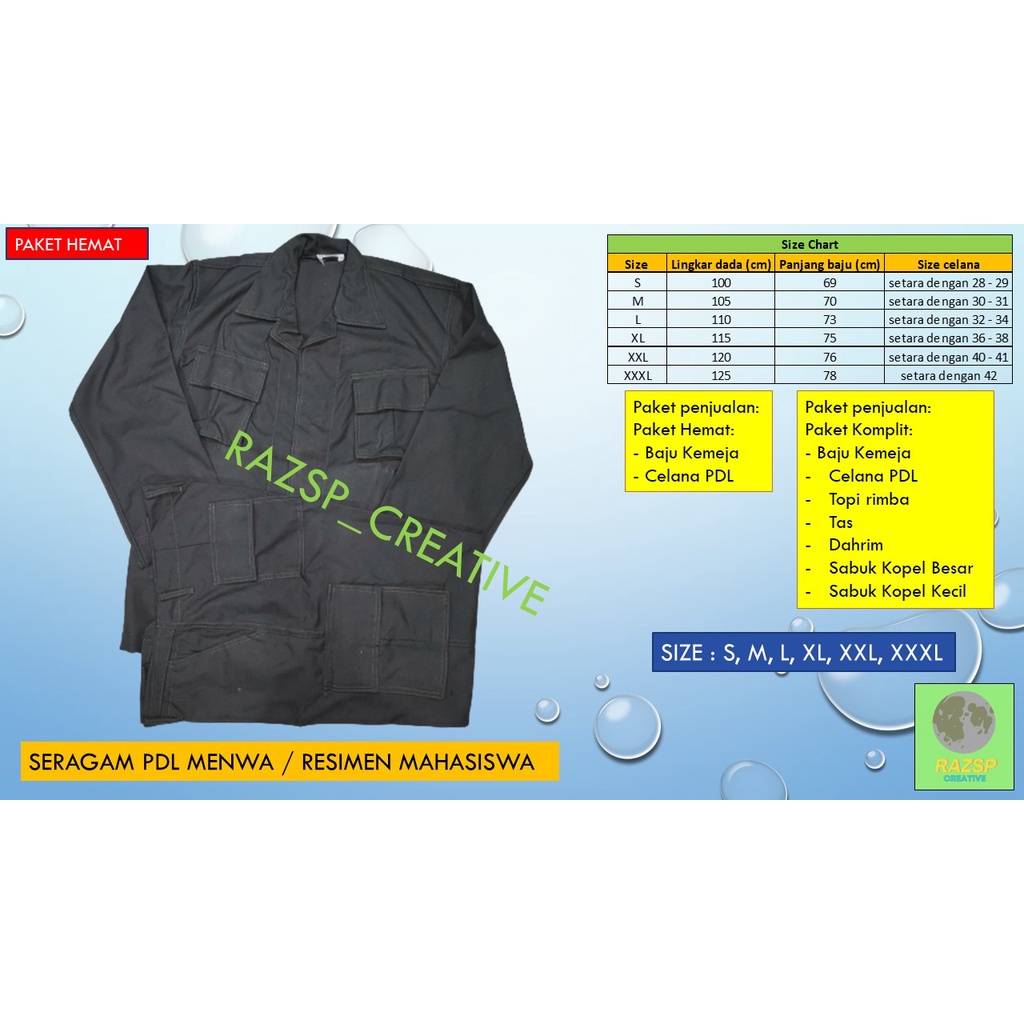 Jual Seragam PDL Menwa | Seragam PDL Menwa | Baju Seragam PDL Menwa ...