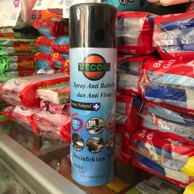 Jual Vecom Spray Anti Bakteri dan Anti Virus 500ml | Shopee Indonesia