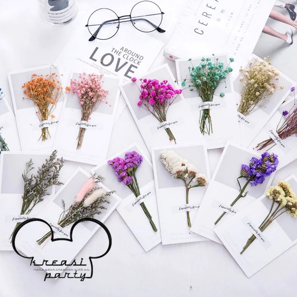 Jual Kartu Ucapan Desain Bunga / Kartu Ucapan Motif Bunga / Kartu ...