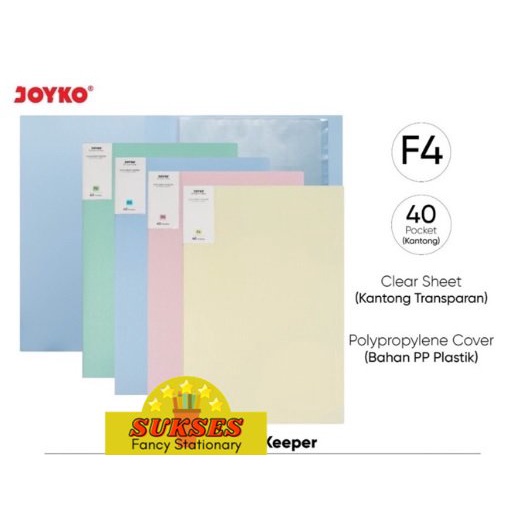 Jual DKF440 Document Keeper Clear Holder Map File Dokumen Folder Joyko ...