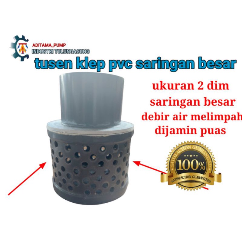Jual tusen klep pvc 2 inch saringan besar | Shopee Indonesia
