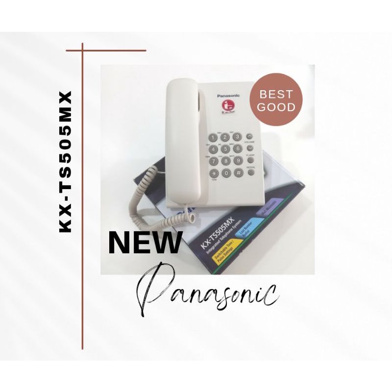 Jual Telepon Panasonic KX-TS505MX / KX-TS505MXW / 505 / indihome / rumah / kantor | Shopee Indonesia