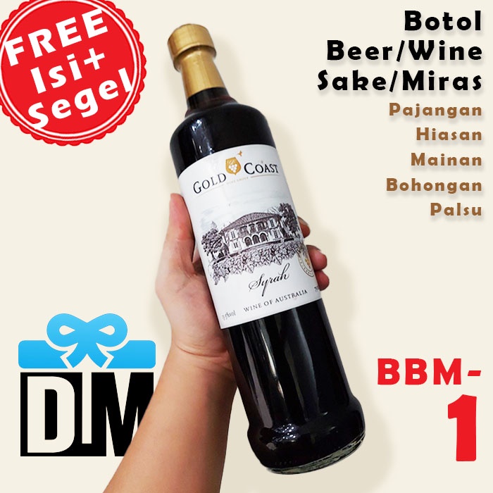 Jual Botol Wine Beer Miras Bekas Tinggi Mainan Pajangan Bohongan Hiasan ...