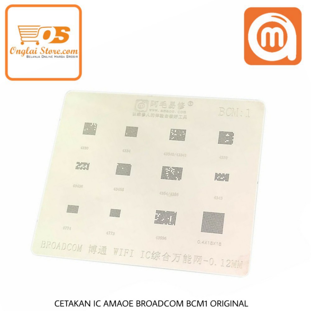 Jual CETAKAN IC BGA AMAOE BROADCOM BCM1 ORIGINAL | Shopee Indonesia