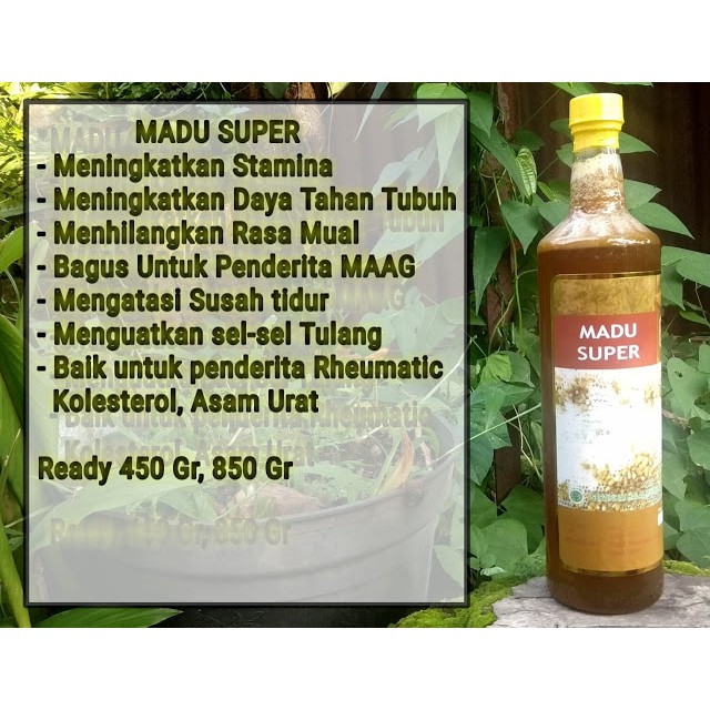 Jual MADU SUPER 450gr - MADU KOTA BATU - MADU dan BEE POLLEN | Shopee ...