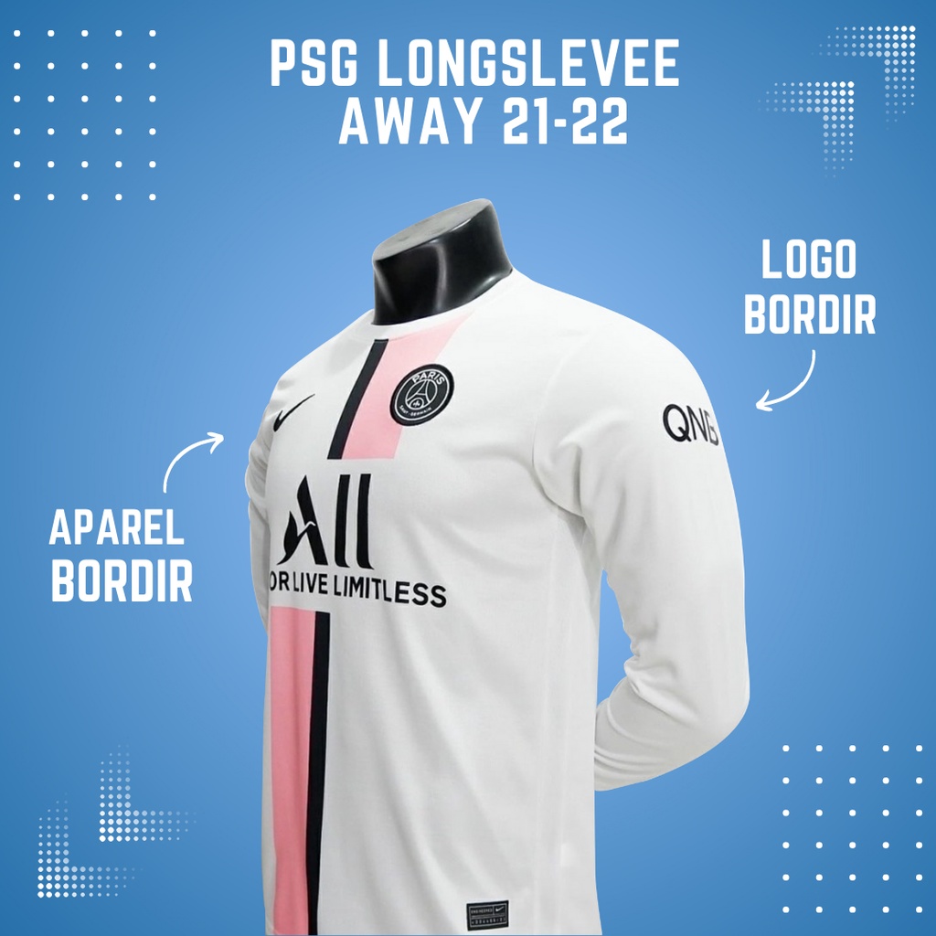 Jual Jersey Bola GO PSG Away Lengan Panjang Terbaru 2021 2022 - GO ...