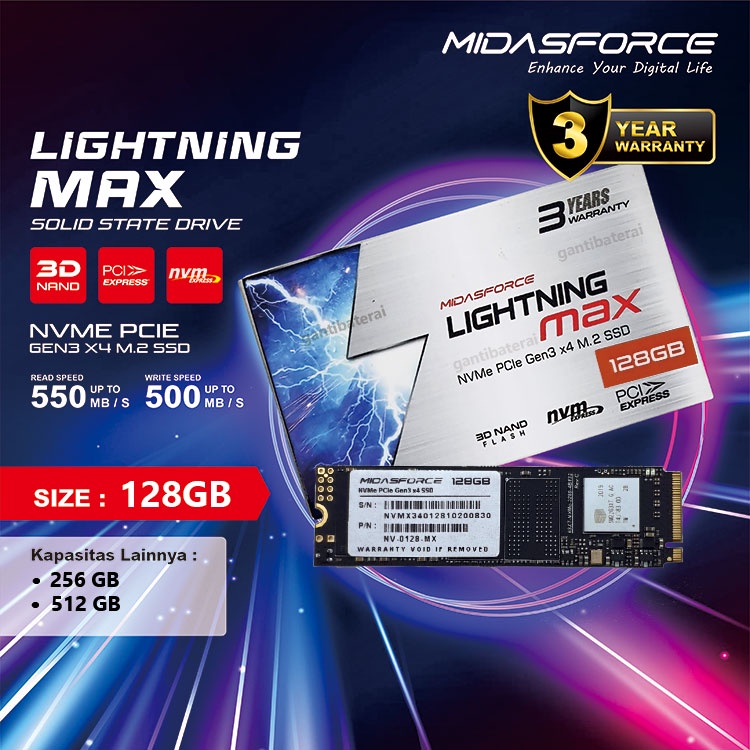 Jual SSD NVME PCIe 128GB Laptop Komputer New | Shopee Indonesia