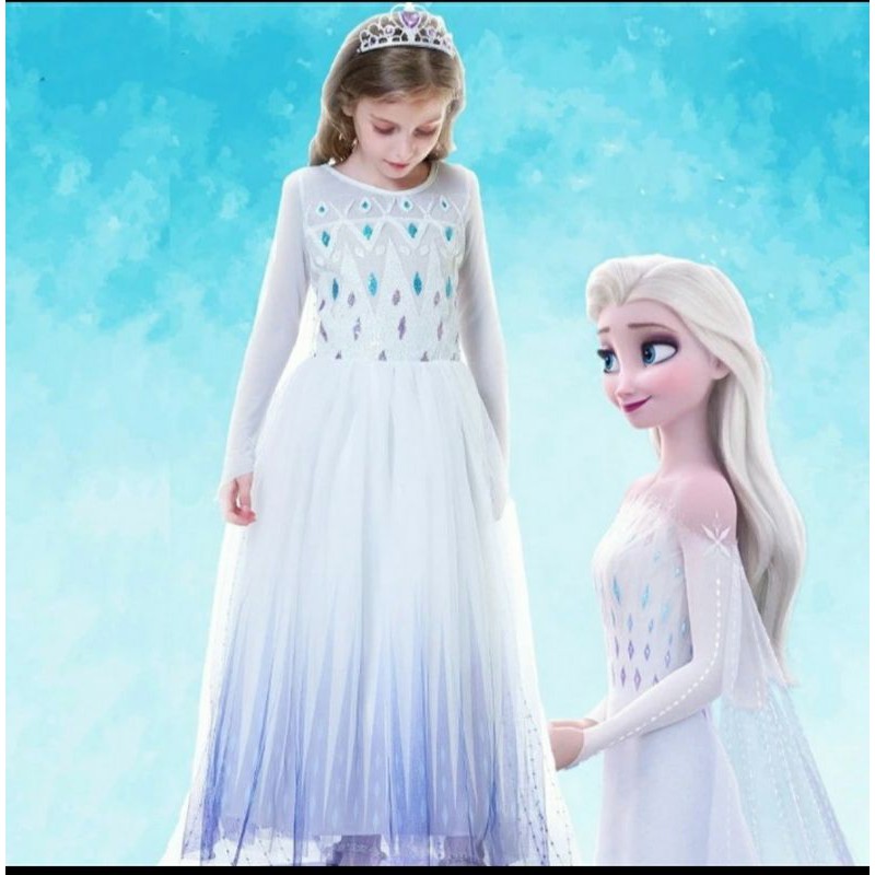 Jual Kostum Frozen 2 Elsa Queen Princess Disney Dress Pesta Baju Kostum ...