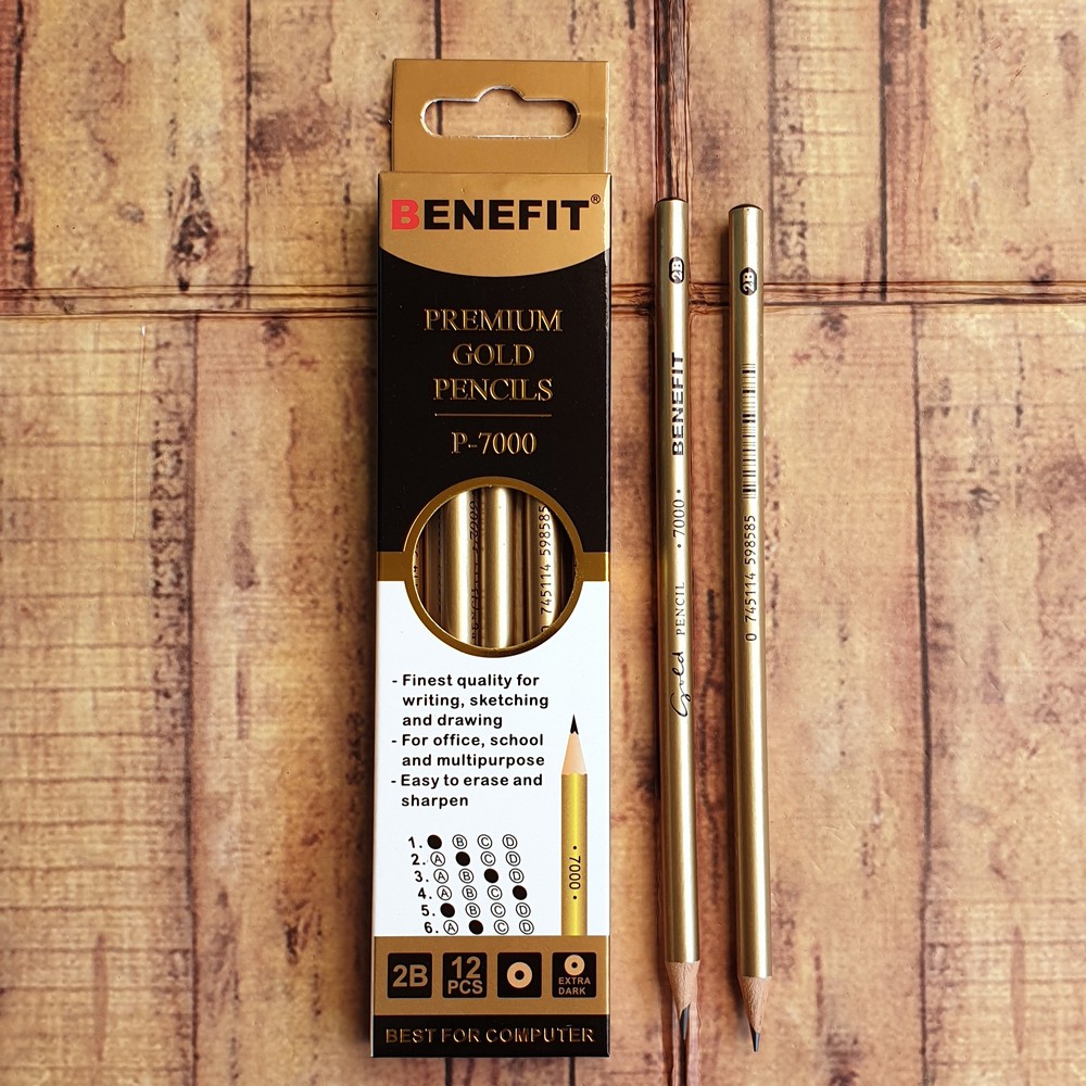 Jual Pensil Pencil Benefit Premium Gold P 7000 Pencil 2b For