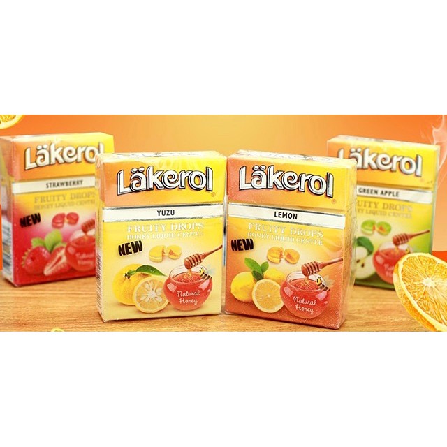 Jual Lakerol Fruity Drops with Honey 40g / Yuzu Lemon Tea Strawberry ...