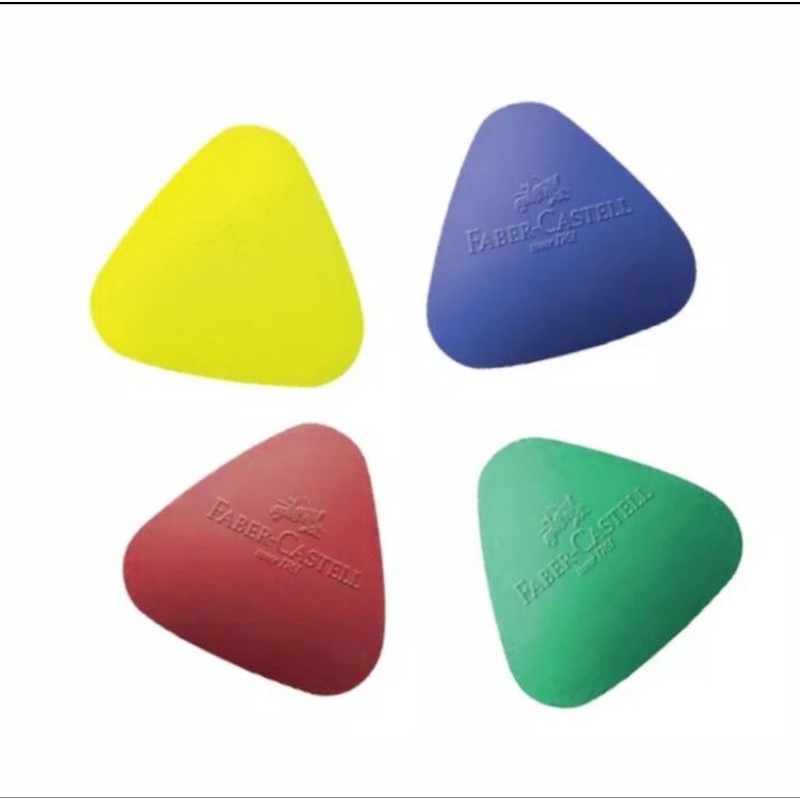 Jual penghapus segitiga eraser triangle fabercastel | Shopee Indonesia