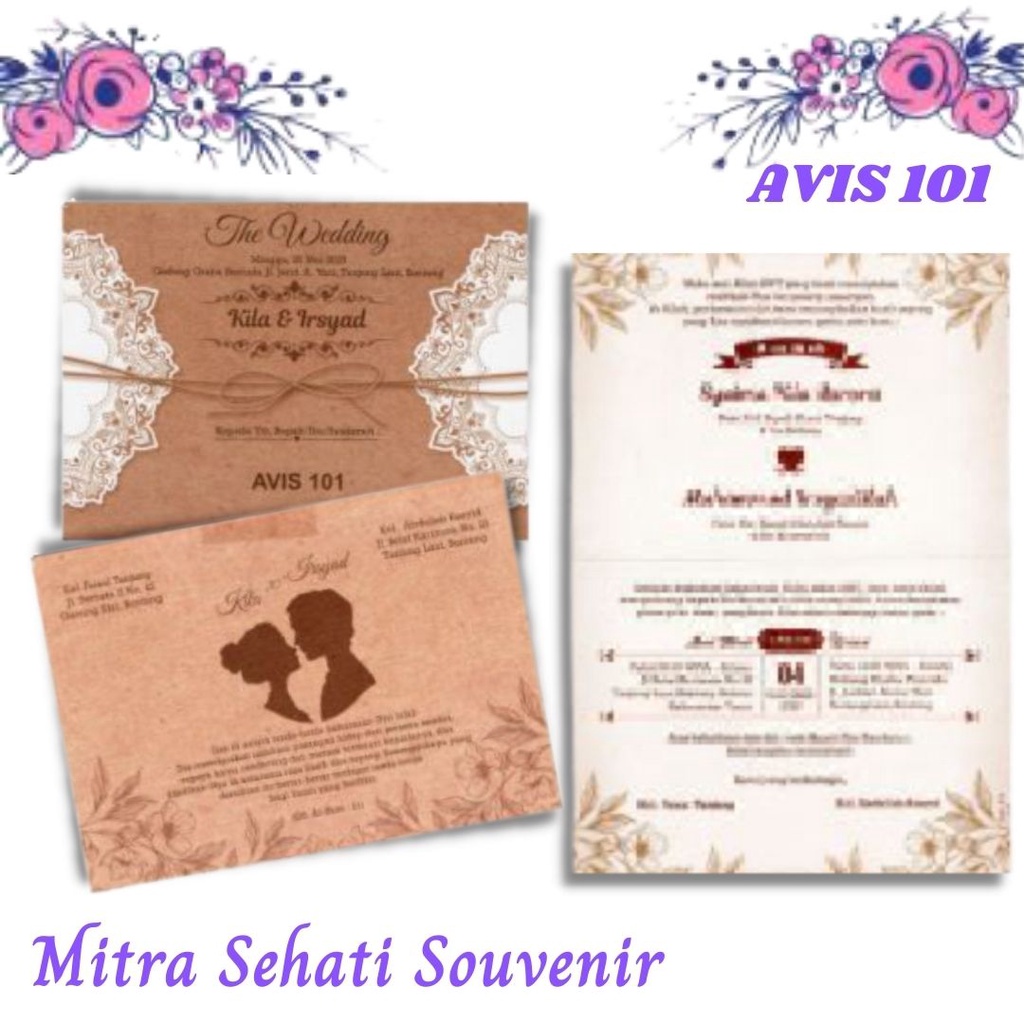 Jual Blangko undangan atau kertas undangan pernikahan merek AVIS 101 ...