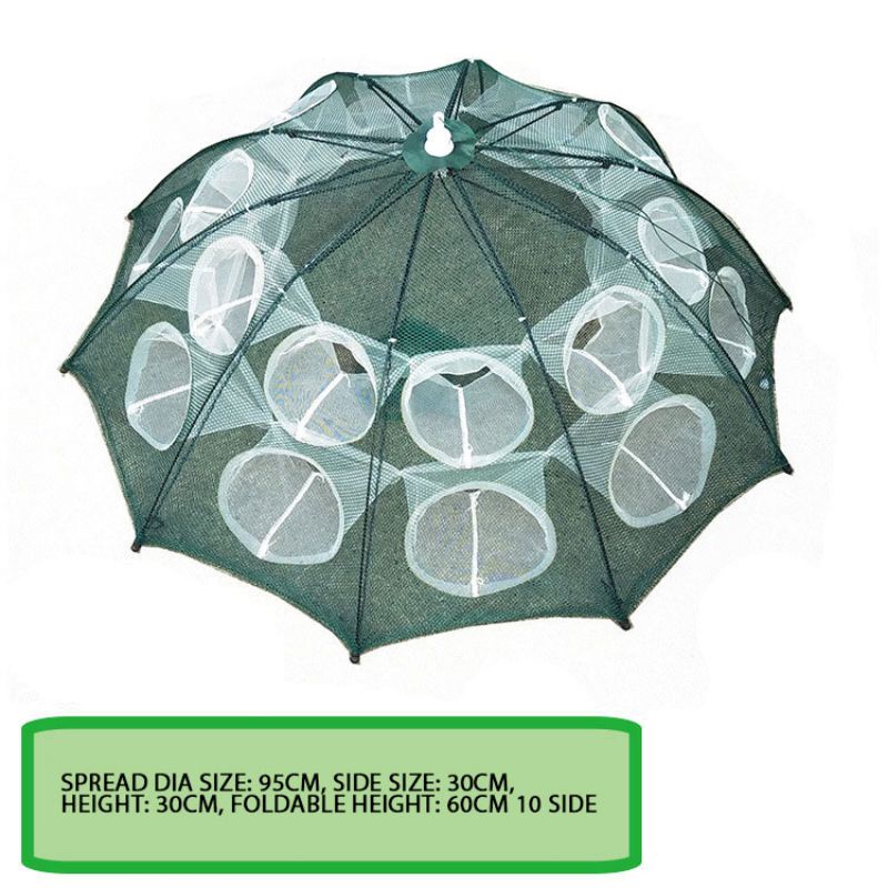 Jual Payung Jaring Bubu Udang Ikan Kepiting Hexagonal Fishing Net Trap ...