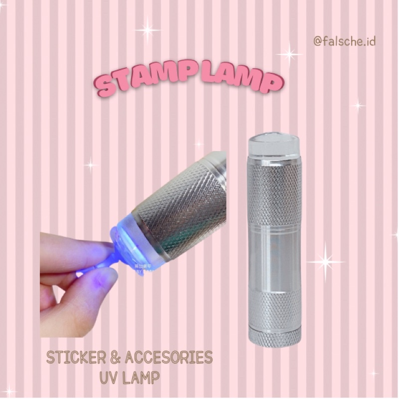 Jual STAMP LAMP SINGLE CURE PENGERING UV FOR NAIL STICKER ACCESSORIES ...