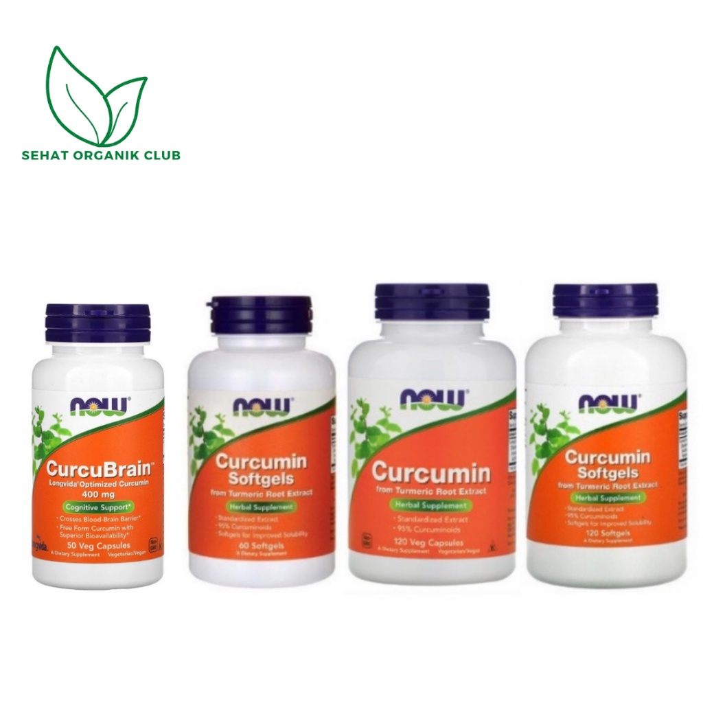 Jual Now Foods Curcumin 60 softgel ; Now Curcumin 120 Caps ; Now ...