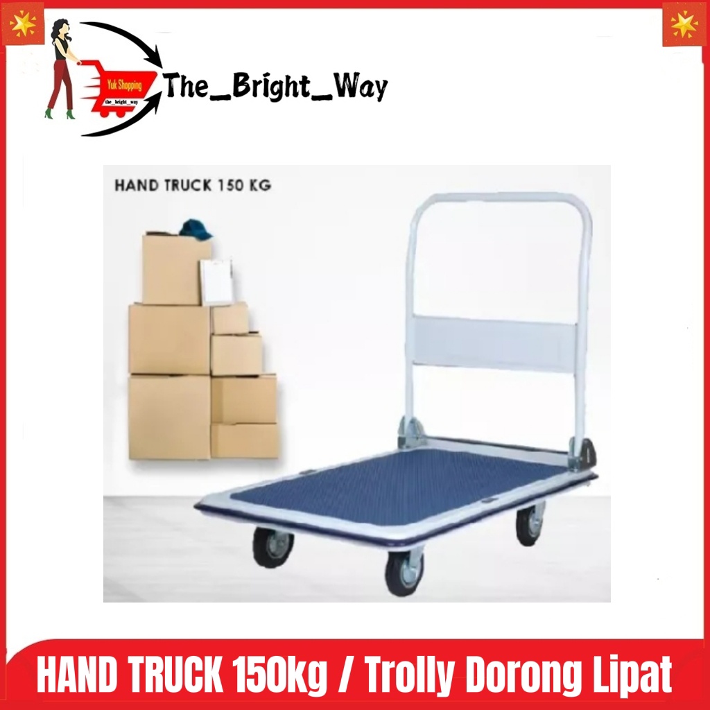 Jual Trolley / Troli Barang Lipat Hand Truck Model Besi 150kg / Troli ...