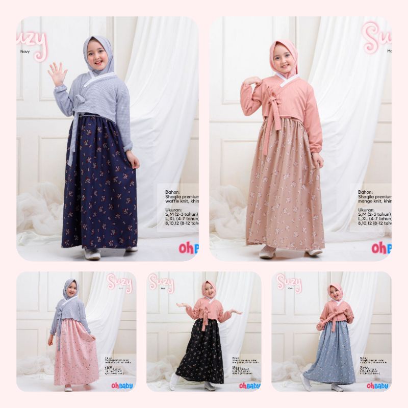 Jual *READY!! MURAH!! (2-13th) Set gamis hanbok korea maroon motif ...