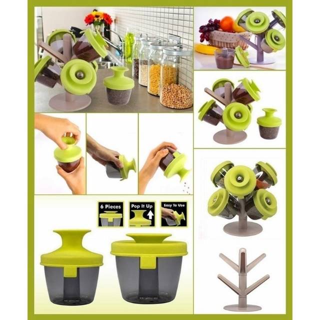 Jual POP UP SPICE RACK TEMPAT BUMBU MODEL POHON ( Rjk ) | Shopee Indonesia