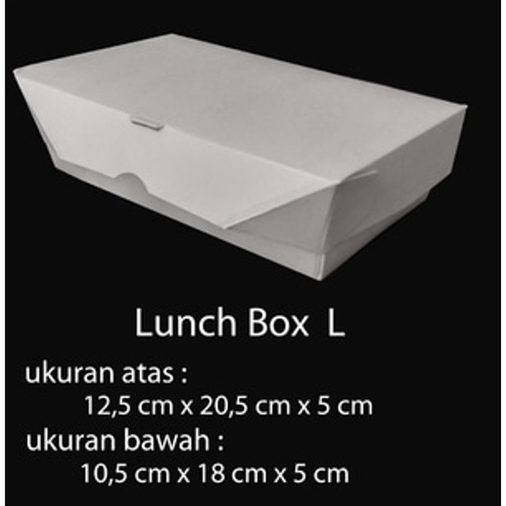 Jual PAPER BOX LUNCH UKURAN L BESAR - PAPER BOX KERTAS - TAKE AWAY ...