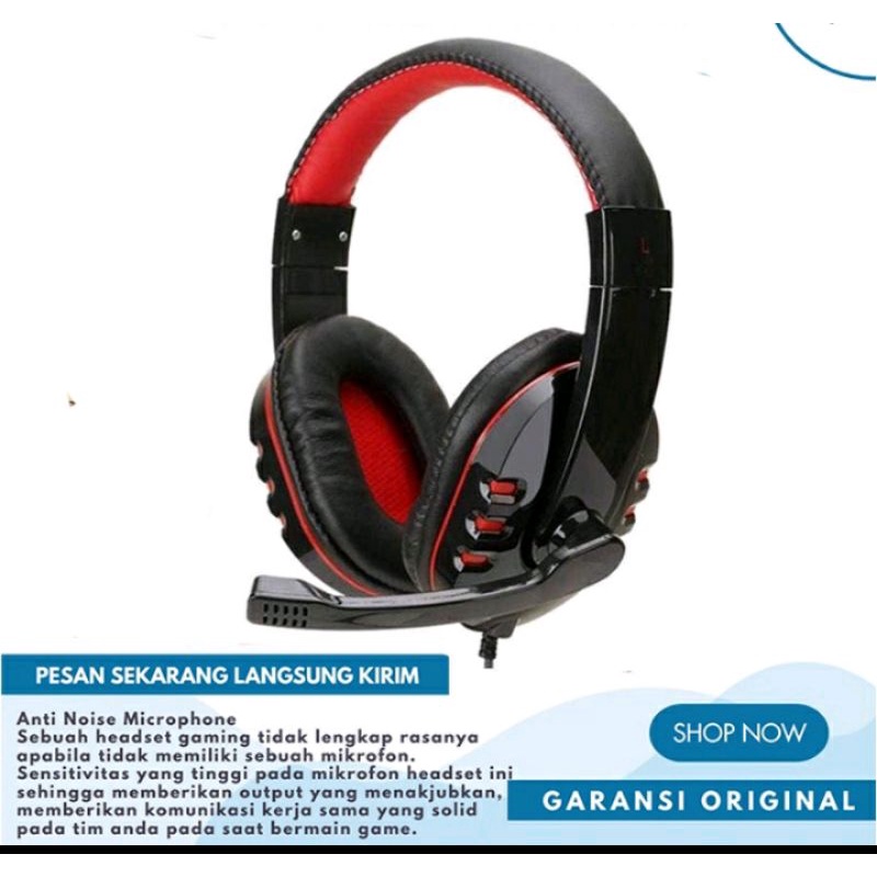 Jual Headphone Headset hedset Gaming Bass Super Laptop Android Kabel ...