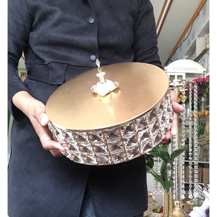 Jual tempat permen cristal / tempat kue atau camilan / toples kue ...