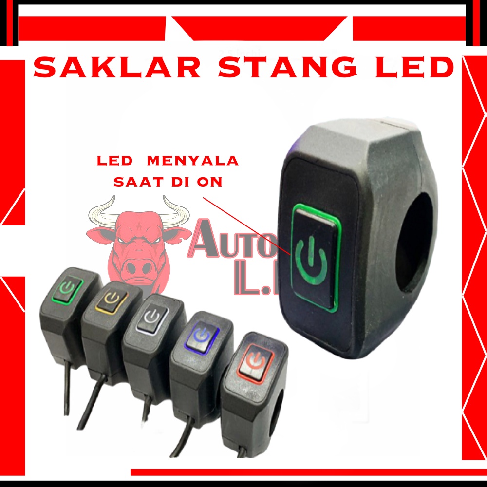 Jual ORIGINAL SAKLAR STANG ON OFF LED | SAKLAR LAMPU MOTOR STANG MOTOR ...