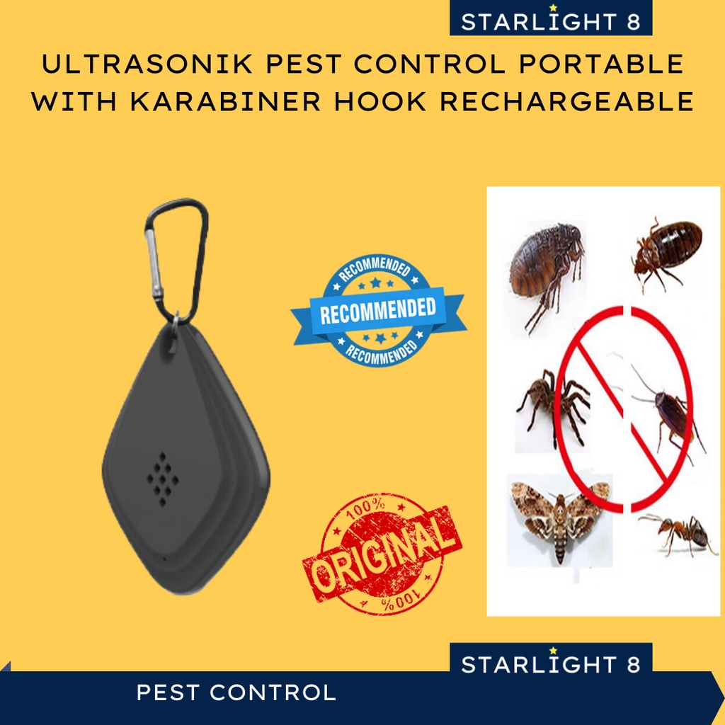 Jual Alat Pengusir Nyamuk Serangga Portable Ultrasonic Pest Control ...