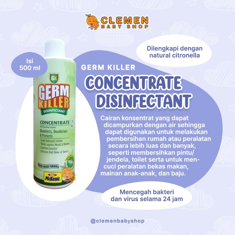 Jual Germ Killer Concentrate Floral Disinfectant 500 ML | Shopee Indonesia