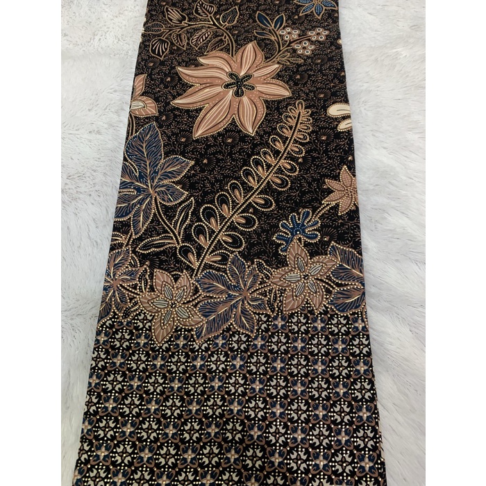 Jual KAIN BATIK METERAN BAHAN BSY FOIL MOTIF DAUN ARM 002 - Hitam ...