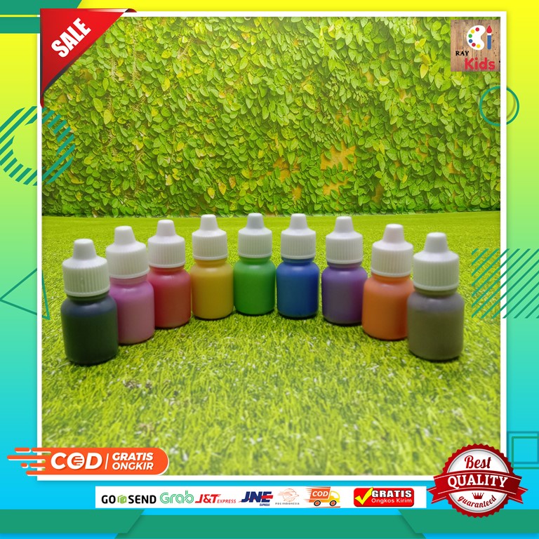 Jual Cat Air Mewarnai Cat kanvas Cat Melukis Botol Tetes 10 ml | Shopee ...