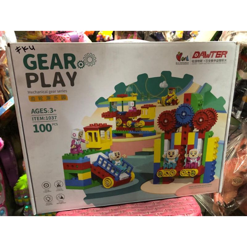 Jual GEAR PLAY SET LEGO GEAR DAN BLOK BAGUS ISI 100PCS | Shopee Indonesia