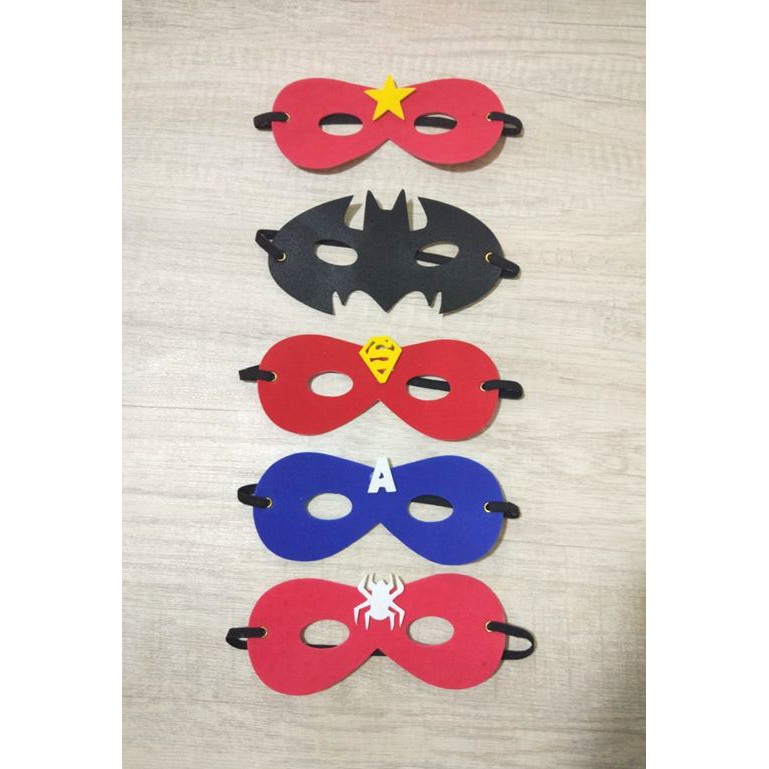 Jual Eye Mask Topeng Mata Topi Anak Spiderman Superman Captain Batman ...