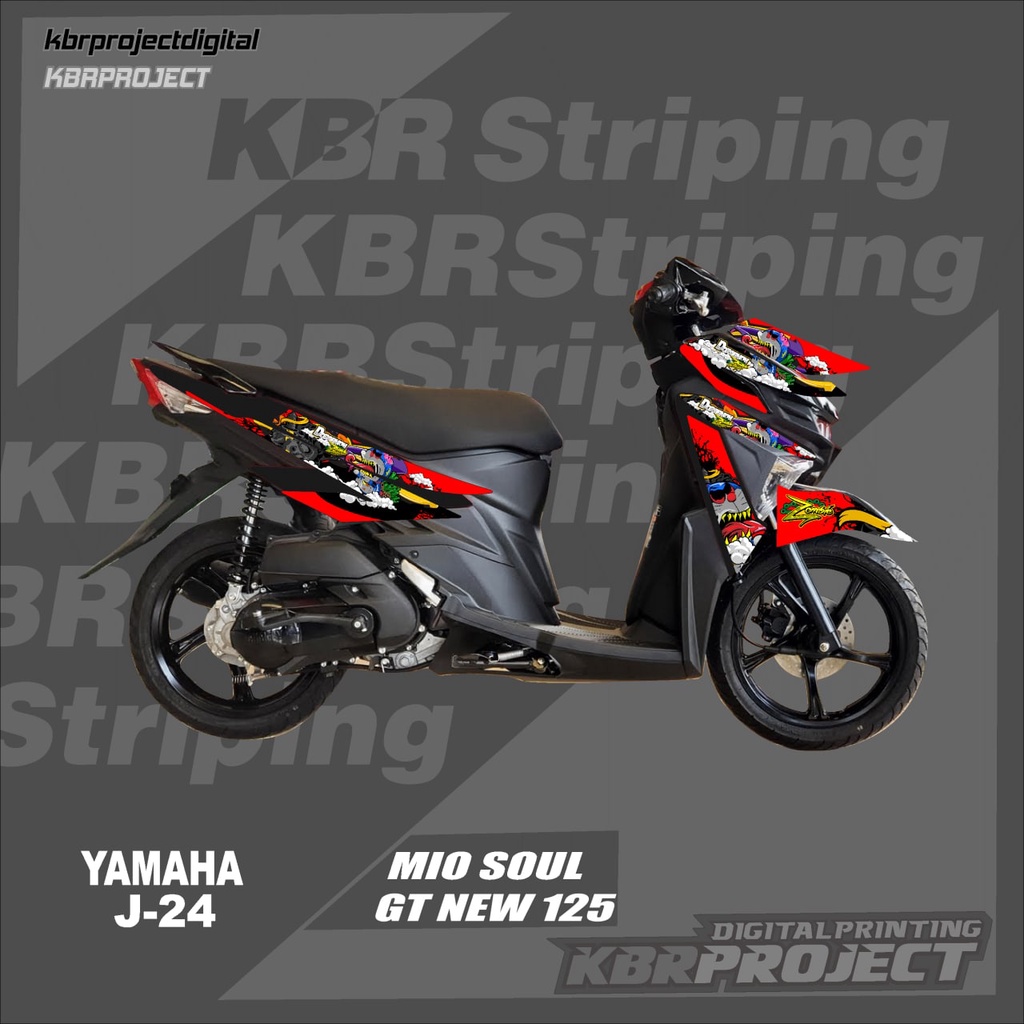 Jual Stiker MIO striping MIO SOUL GT NEW 125 motor YAMAHA motor sticker ...