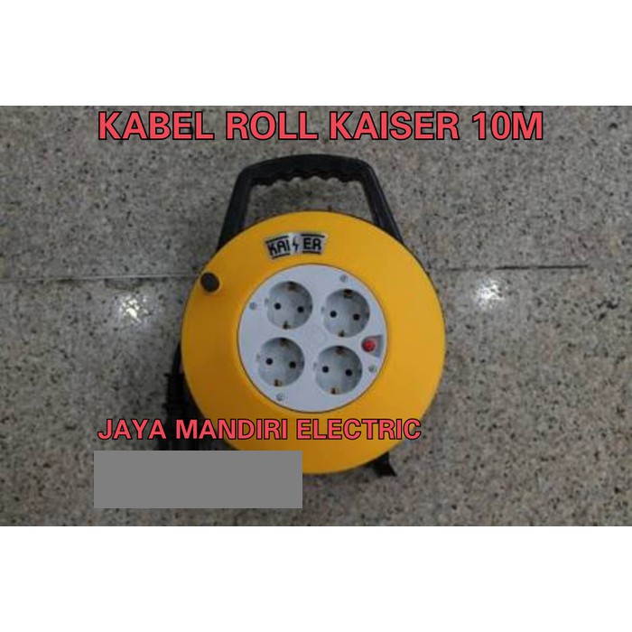 Jual Kabel Rol KAISER 10M / CABLE ROLL 10METER / GULUNGAN 10 M METER ...