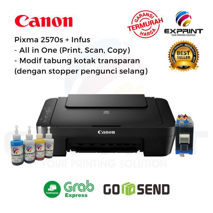 Jual PRINTER CANON PIXMA MG2570S ALL IN ONE + INFUS TABUNG TRANSPARANT ...