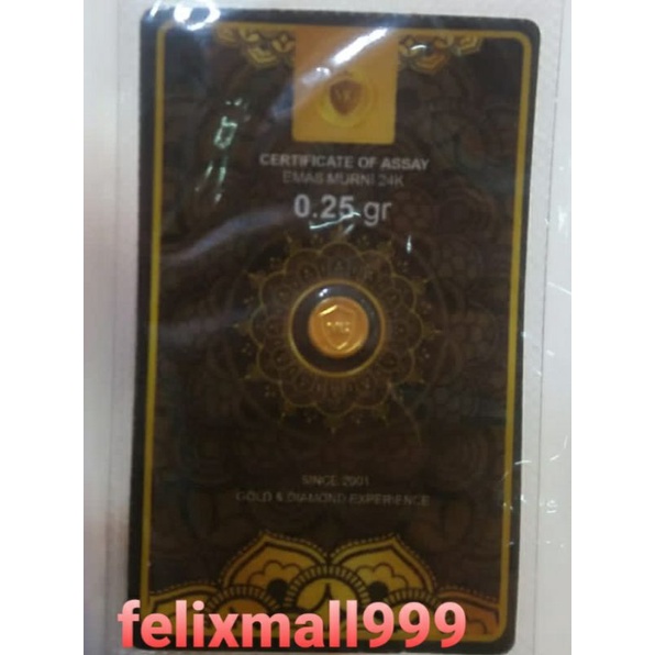Jual LM MINI GOLD 0.1 GR /LOGAM MULIA MINI GOLD 0.25 gr / MINIGOLD 0,1 ...