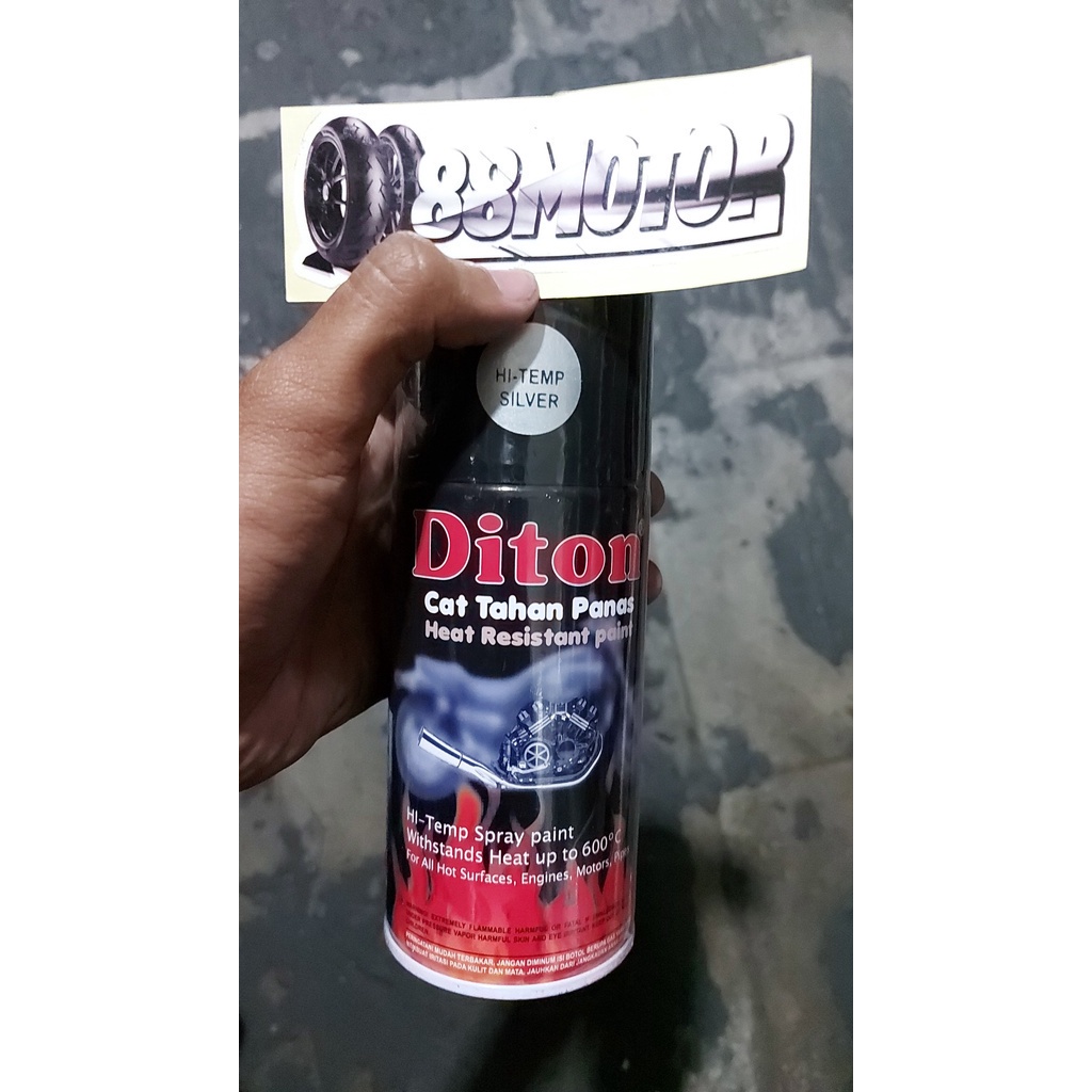 Jual DITON HI-TEMP Cat Knalpot Tahan Panas sd.600°C - Hi Temp Silver ...